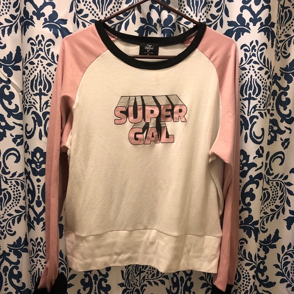Valfre | Tops | Valfre Super Gal Baseball Ringer Tee | Poshmark